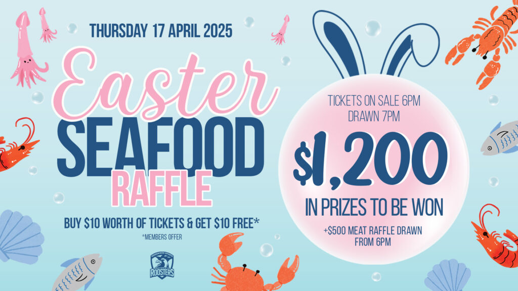 Easter Seafood Raffle | Easts Kingswood